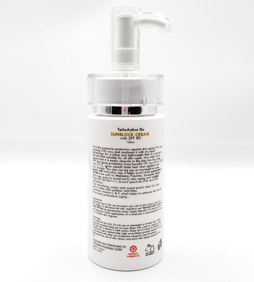 Sunblock SPF 80 - Tatio Active DX